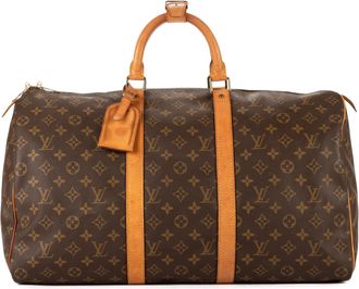 Louis Vuitton Crossbody Bags - Keepall 50 - Gr. unisize - in Braun - f&uuml;r Damen