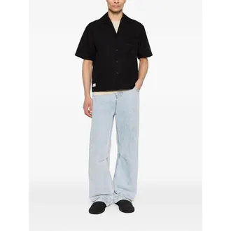 Entire studios Cotton Camp Collar Shirt - Black