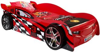 Paris Prix Paris Prix - Lit Enfant Voiture Night Speeder 90x200cm Rouge