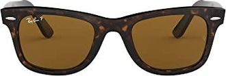 Ray-Ban Wayfarer - Lunettes de soleil Homme, marron (polarized tortoise/crystal brown polarized), 50 mm