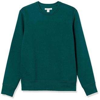 Amazon Essentials Herren Fleece-Sweatshirt mit Rundhalsausschnitt (erhältlich in Big & Tall), Tannengrün, XXL