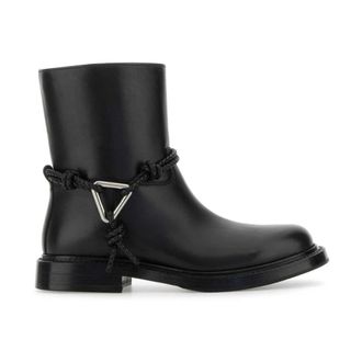 Bottega Veneta James Leder-Stiefeletten - - Shoes - Damen - Schwarzk - 40 EU
