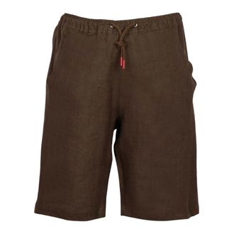 Kiton Short Pants - - Shorts - Herren - Braun - 2XL