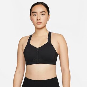Nike Damen Top W NK DF ALPHA ZIP-FRONT BRA