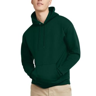 Hanes EcoSmart Hoodie Midweight Fleece Pullover Hooded Sweatshirt for Men, Grün - Deep Forest, Medium