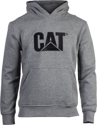 CAT Marken Baumwolle Herren Grauer Kapuzenpullover