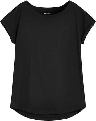 Next Femme T-Shirt à Mancherons Noir 44