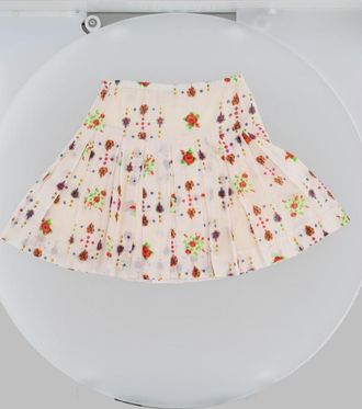 Bellerose Pleated Cotton Skirt - Multicolor