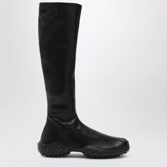 Miu Miu Schwarze hohe Stiefel aus Leder