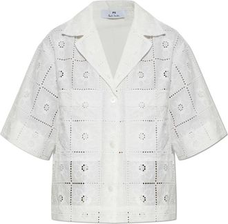 Paul Smith Femme, Blouses et Chemises, Blanc, Taille: 42 FR Chemise ajour&eacute;e