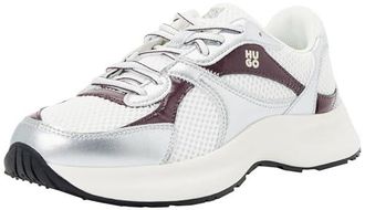 HUGO BOSS Hugo Starlit_Runn_mepusl 10274081 0 Baskets pour Femme, Blanc Ouvert., 40 EU