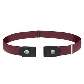 Generic Ceinture &eacute;Lastique Femme - Ceinture &eacute;lastique universelle r&eacute;glable sans boucle pour homme et femme design et confortable en tissu stretch
