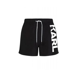 Karl Lagerfeld Logo Short Boardshorts - - Swimwear - Herren - Schwarzk - XL