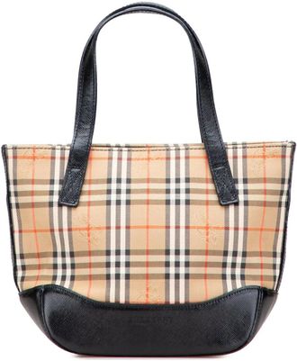 Burberry Crossbody Bags - Haymarket Check Canvas Handbag - Gr. unisize - in Braun - f&uuml;r Damen