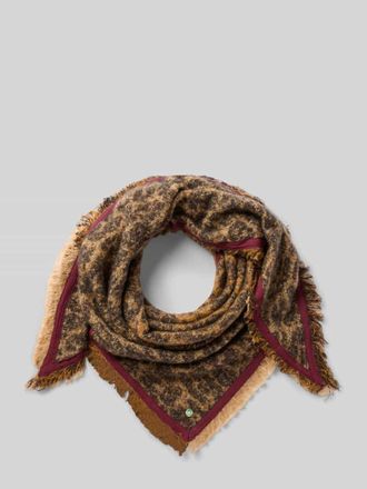 Codello Schal im Allover-Look mit Fransen