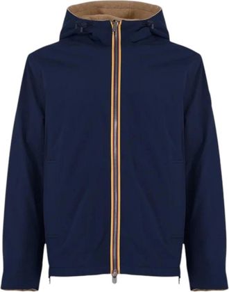 K-Way Veste Claudel en Laine Bond&eacute;e - Homme - Vestes - Bleu - Taille: L