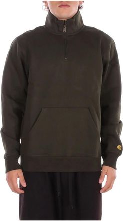 Carhartt Work in Progress Homme, Sweatshirts et sweats à capuche, Vert, Taille: L Felpa Logo laterale