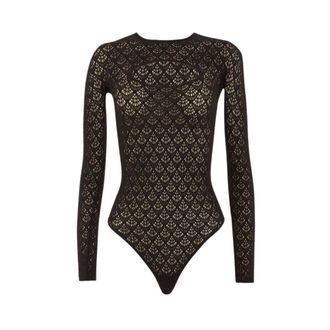 Wolford Femme, Tops, Noir, Taille: 40 FR Mermaid Net String Body