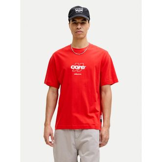 Jack & Jones Jack & Jones T-Shirt Club 12289868 Rot Relaxed Fit