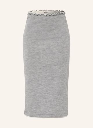 Jil Sander Strickrock grau