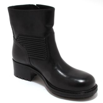 Car Shoe Italienischer Leder Damenstiefel - - Shoes - Damen - Schwarzk - 36 EU