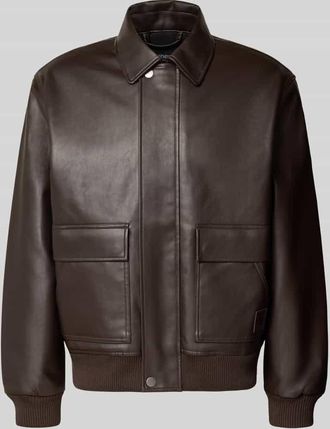 Carhartt Work in Progress Lederjacke mit Umlegekragen Modell Arizona Jacket