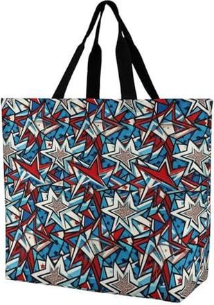 Generic Motif En &Eacute;toile Sac A Main Femme Imperm&eacute;able Tote Bag D&eacute;contract&eacute; Sac Courses Pour Voyage Travail Universit&eacute;