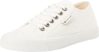 Tommy Jeans Herren Sneaker Flexible Outsole zum Schnüren, Weiß (Ecru), 42