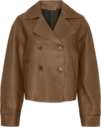 BTF-CPH Kurzer Trenchcoat - - Jackets - Damen - Braun - L