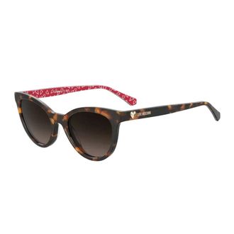 Love Moschino Femme, Accessoires, Brun, Taille: 52 MM Lunettes de soleil Cat Eye