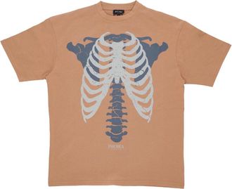 Phobia Archive Homme, Tops, Brun, Taille: M Skeleton Print Tee