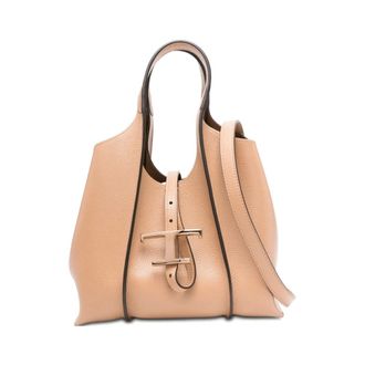 Tod's Femme, Sacs, Brun, Taille: ONE Size Sac Bandoulière en Cuir Beige