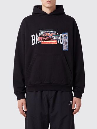 Balenciaga Baumwoll-Hoodie mit Grafikdruck