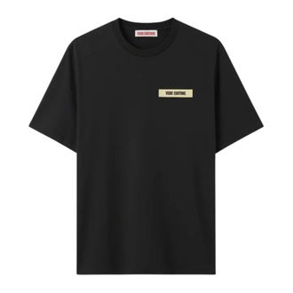 Versace Jeans Couture La Patch T-Shirt - Homme - Tops - Noir - Taille: XL
