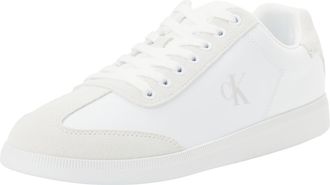 Calvin Klein Herren Low Cupsole Laceup SU HM0HM02069 Low-Top, Wei&szlig; (Triple Bright White), Gr&ouml;&szlig;e 40, Wei&szlig; Triple Bright White, 42 2/3 EU
