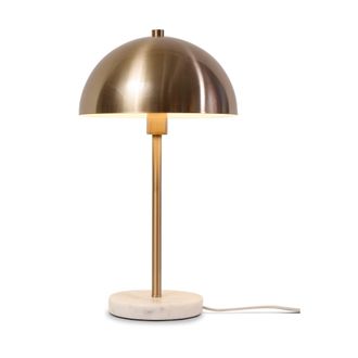 It's about RoMi Tischlampe Toulouse - Gold/Marmor - &Oslash;25cm - Rund - Metall - Tischleuchte Wohnzimmer & Schlafzimmer - Tischlampen modern