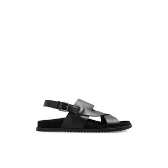 Dolce & Gabbana Homme, Chaussures, Noir, Taille: 42 1/2 EU Sandales D&eacute;contract&eacute;es en Cuir de Veau