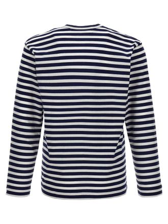 Comme Des Gar&ccedil;ons Womens Blue Cotton Long Sleeve T-Shirt