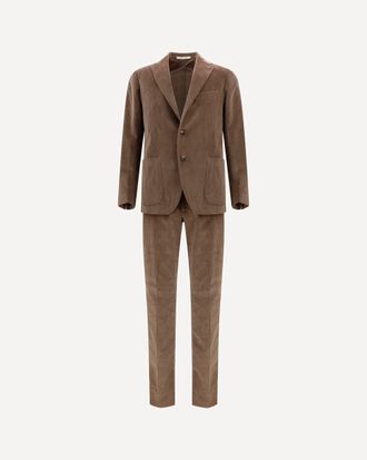 Tagliatore Corduroy Suit Male 46