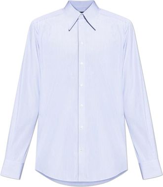 Dolce & Gabbana Homme, Chemises, Bleu, Taille: M Chemise avec boutons de manchette