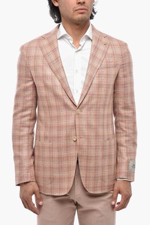 Corneliani CC COLLECTION Blazer aus Seiden-Mix mit aufgesetzten Taschen und klassischem Revers Corneliani