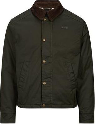 Schott NYC Blouson droit &agrave; col c&ocirc;tel&eacute; en coton