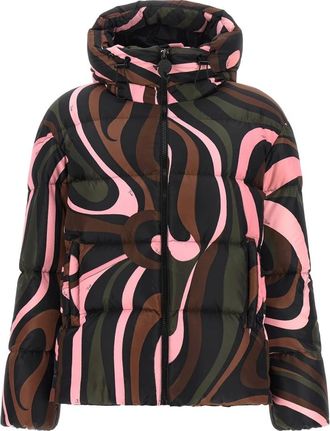 Pucci Doudoune Marmo Print - Femme - Vestes - Multicolore - Taille: 36 FR
