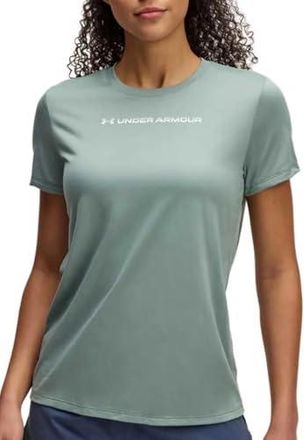 Under Armour T-shirt Tech Pth Graphic SSC pour femme, Vert silice (348), Taille S