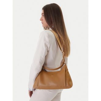 Tommy Hilfiger Handtasche Tommy Hilfiger Th Essential Shoulder Bag AW0AW18373 Braun