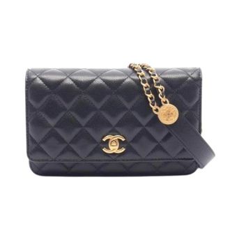 Chanel Sac bandouli&egrave;re vintage doccasion - Femme - Pre-owned - Noir - Taille: ONE Size