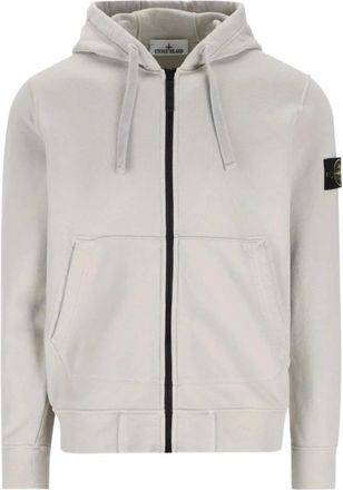 Stone Island Homme, Sweatshirts et sweats &agrave; capuche, Gris, Taille: S 6100061 Hooded Zip SweaT-shirt