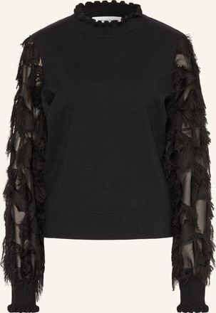 Rino&Pelle Rino & Pelle Pullover Janique Im Materialmix schwarz