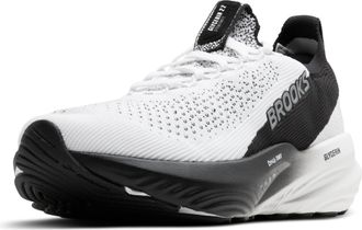 Brooks Mens Glycerin Stealthfit 22 Neutral Running Shoe, weiß/grau/schwarz, 44 EU