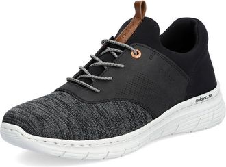 Rieker Herren Low-Top Sneaker 13150, Männer Halbschuhe,Plateausohle,straßenschuhe,Strassenschuhe,Sportschuhe,Turnschuhe,schwarz (00),44 EU / 9.5 UK